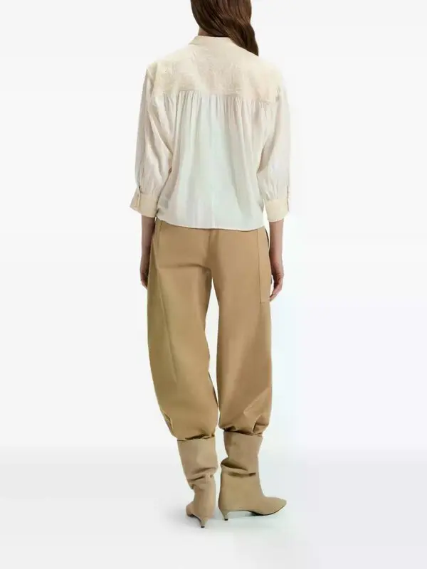 BOSS Embroidered Cotton Blouse