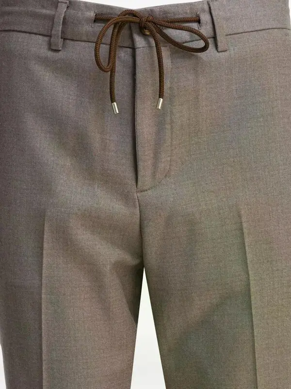 BRIGLIA 1949 Drawstring Trousers - Brown