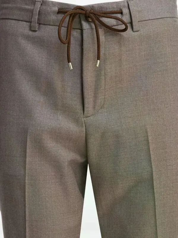 BRIGLIA 1949 Drawstring Trousers - Brown