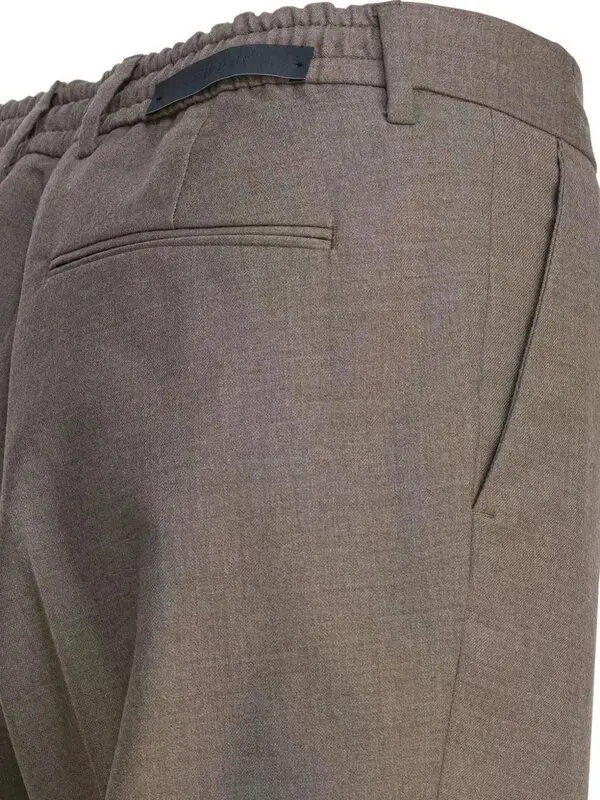 BRIGLIA 1949 Drawstring Trousers - Brown