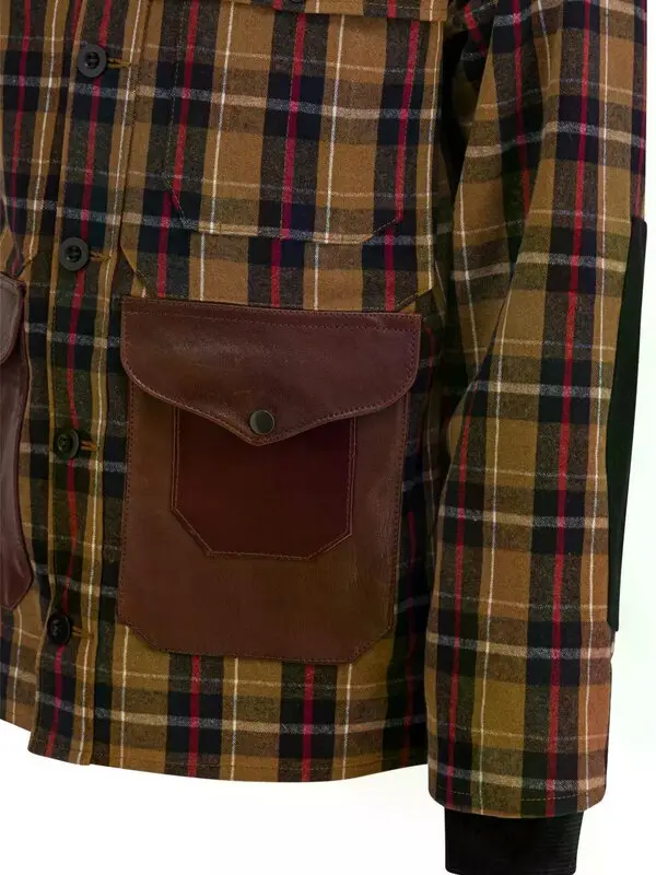 Junya Watanabe Plaid Jacket - Brown