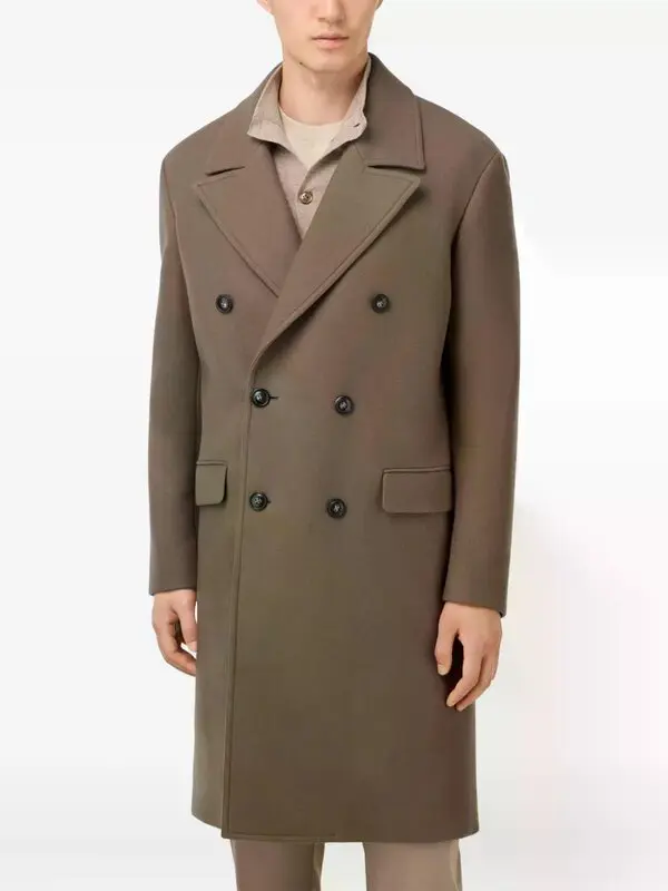 Boggi Milano Wool Double-breasted Coat