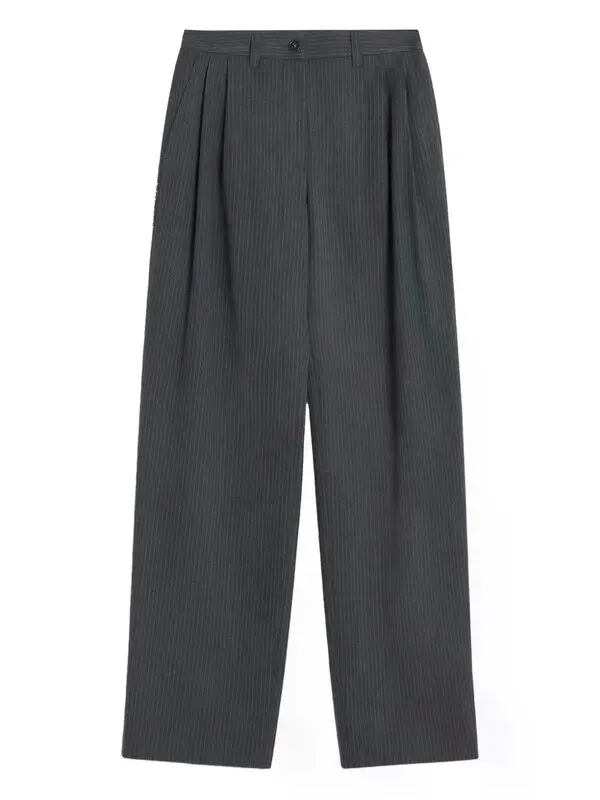 Maison Kitsuné Pleated Pinstripe Trousers