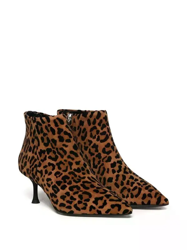 GIULIANO GALIANO Animal-print Heeled Boots