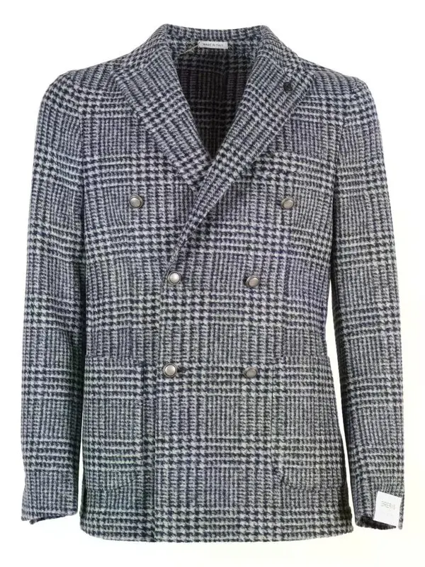 BRERA Double-breasted Check Jacket