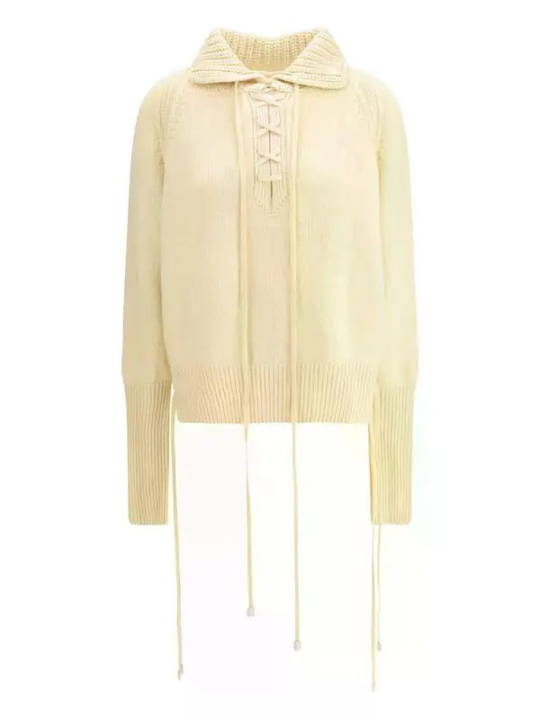 Ermanno Scervino Lace-up Sweater