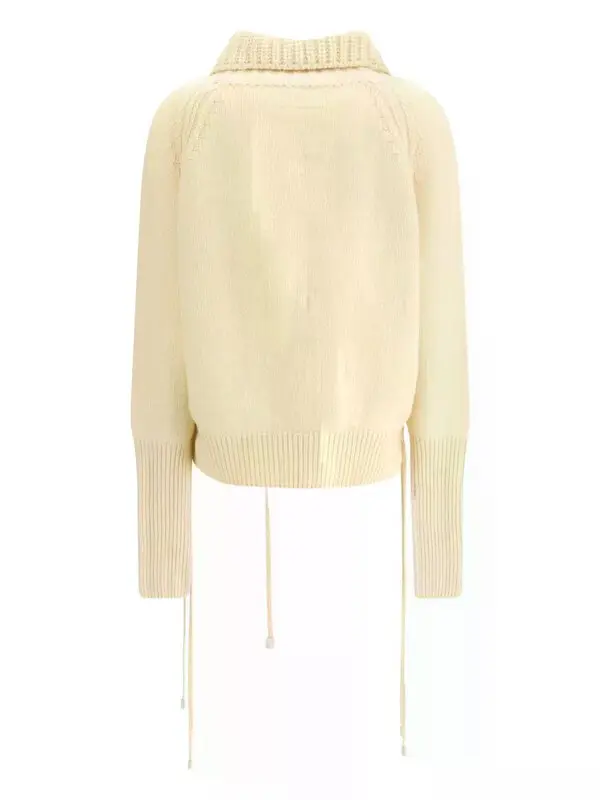 Ermanno Scervino Lace-up Sweater