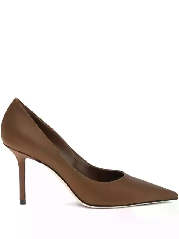 JIMMY CHOO 85mm Love Pointed Pumps - Brown