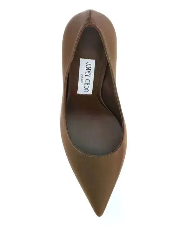 JIMMY CHOO 85mm Love Pointed Pumps - Brown
