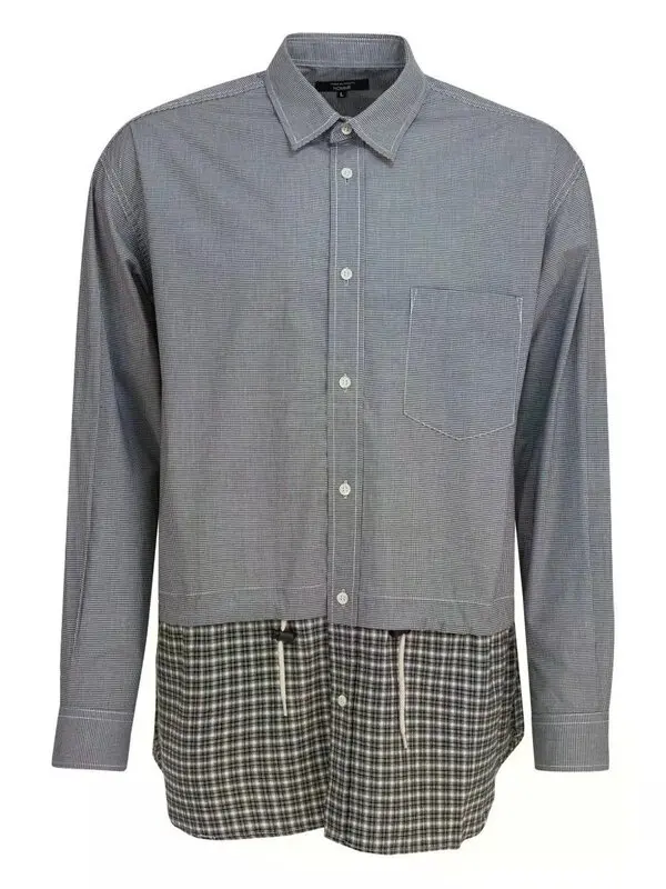 Comme Des Garçons Check-pattern Shirt - Grey