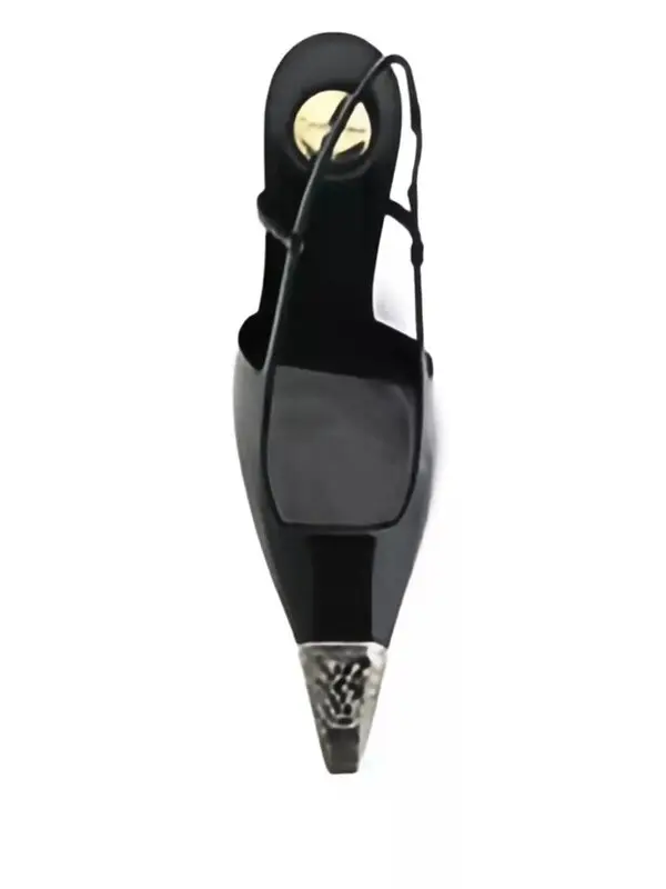 Saint Laurent 75mm Pointed-toe Slingback Pumps