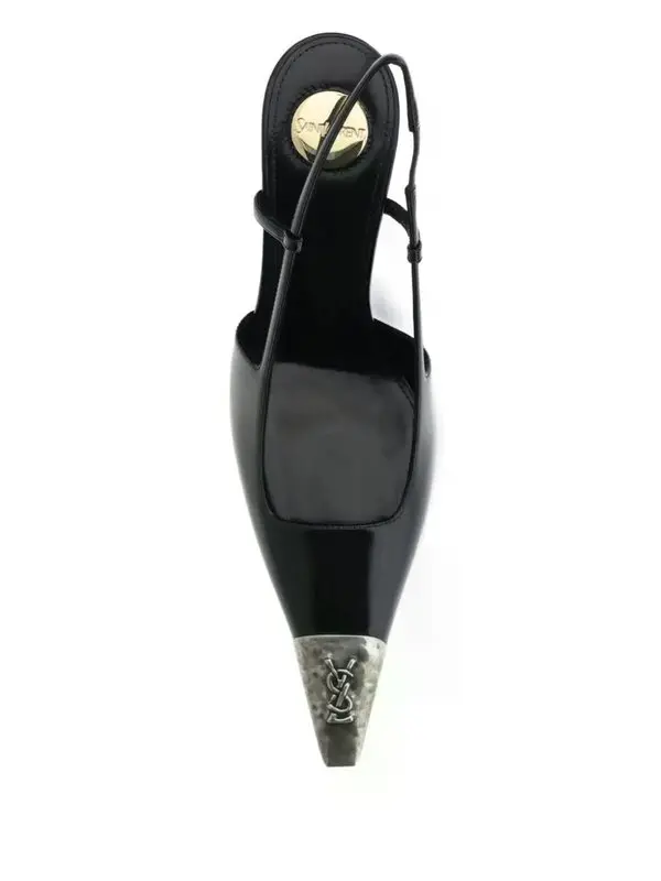 Saint Laurent 75mm Pointed-toe Slingback Pumps
