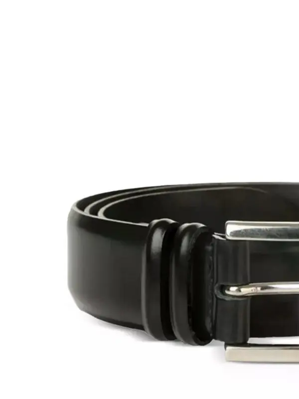 ORTIGNI Leather Belt With Square Buckle