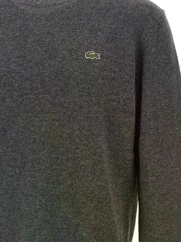 Lacoste Embroidered Crew-neck Sweater - Grey