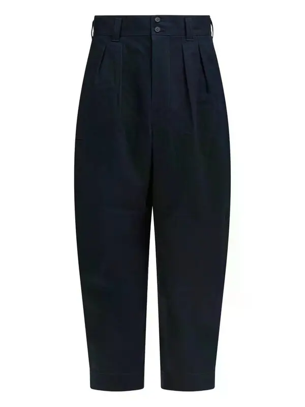 Comme Des Garçons Button-fastening Cotton Trousers