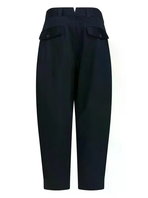 Comme Des Garçons Button-fastening Cotton Trousers