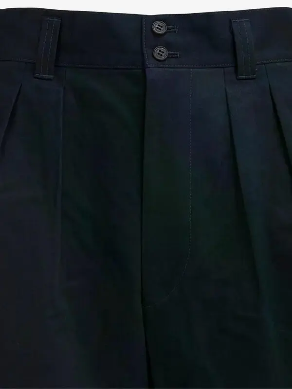 Comme Des Garçons Button-fastening Cotton Trousers