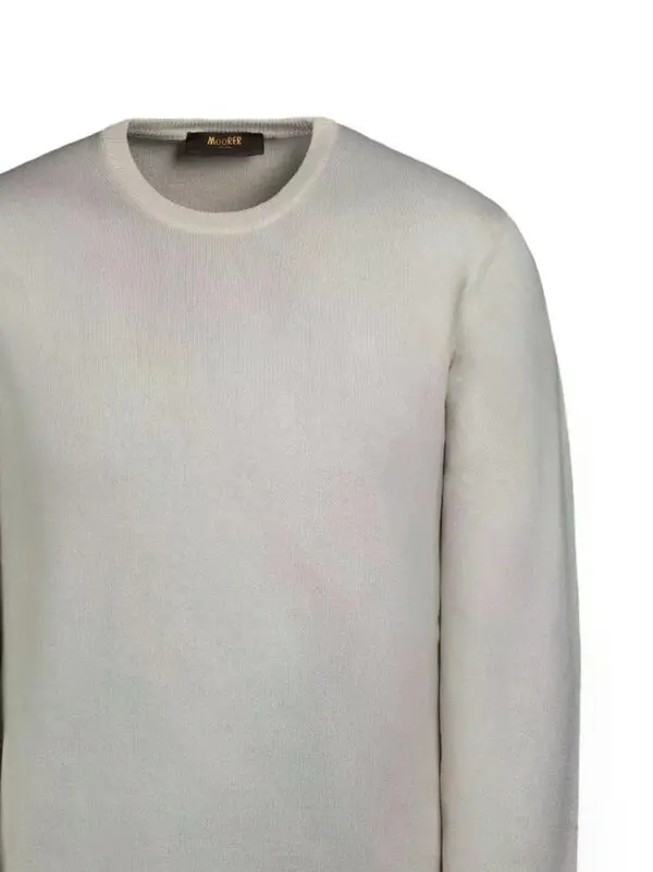 MOORER Orvieto Crew-neck Knitwear - Neutrals