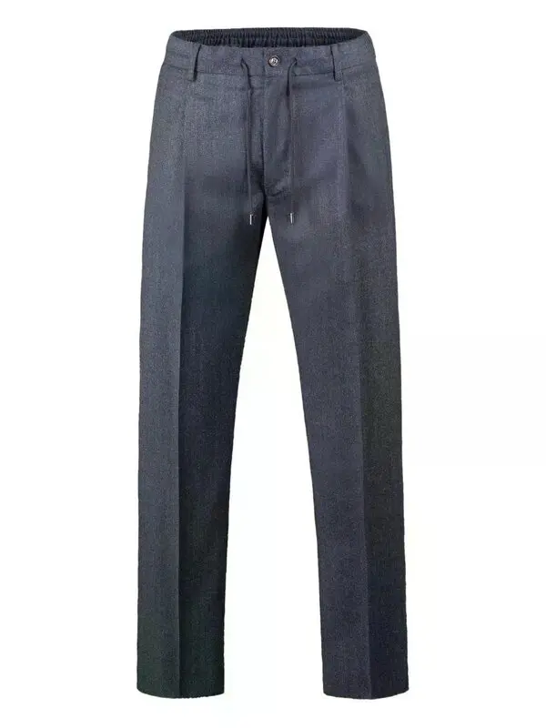 MOORER Anton-ff Drawstring Trousers - Grey
