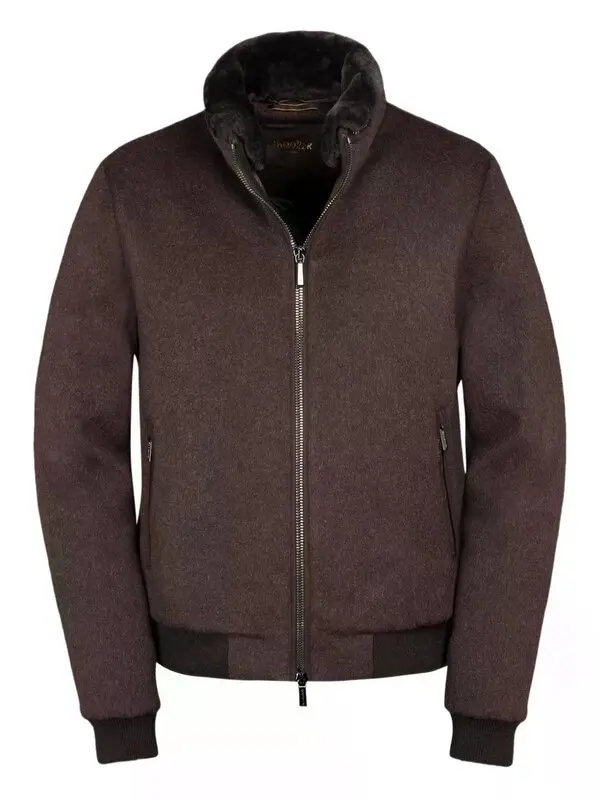 MOORER Zip Collar Jacket