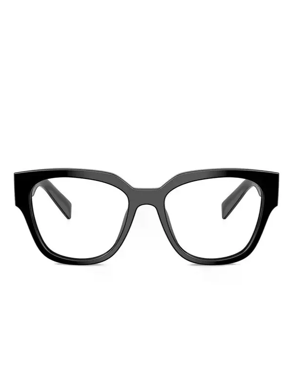 Prada Round Cat-eye Glasses - Black