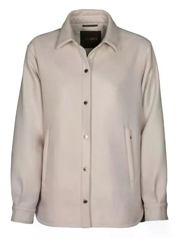 MOORER Kinsale-ls9 Shirt Jacket - Neutrals