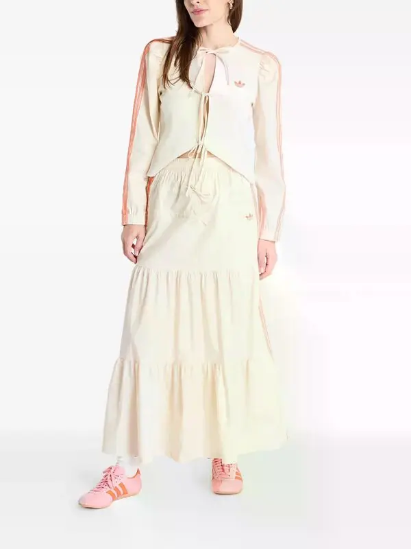 Adidas Three-stripe Tiered Midi Skirt