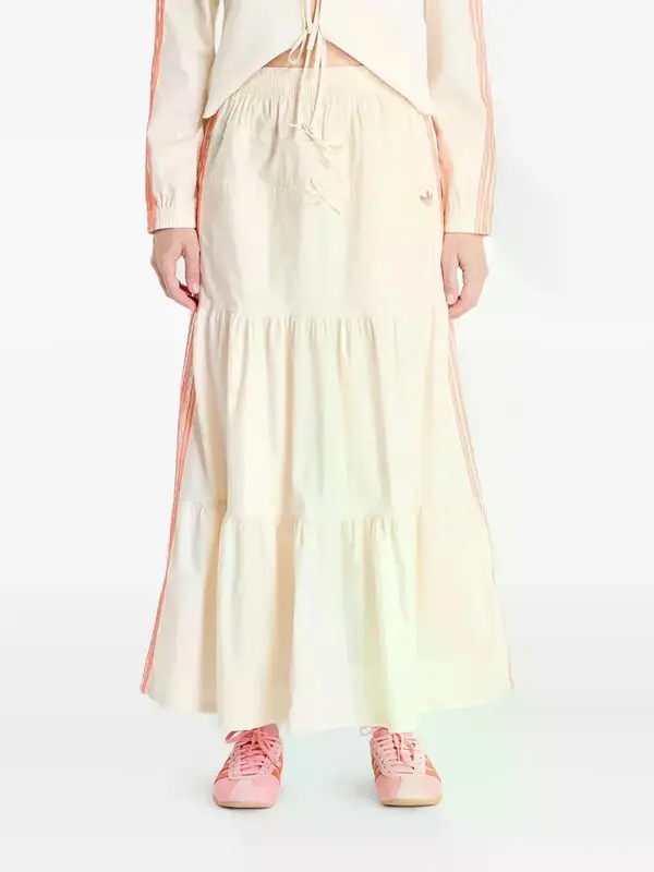 Adidas Three-stripe Tiered Midi Skirt