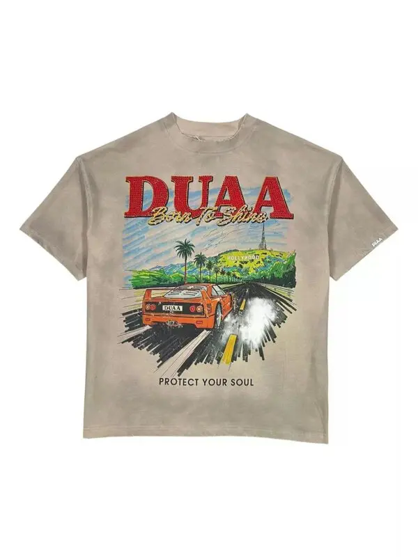 DUAA Hollywood Graphic T-shirt - Neutrals