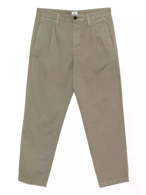 C.P. COMPANY Pleated Button-fastening Trousers - Neutrals