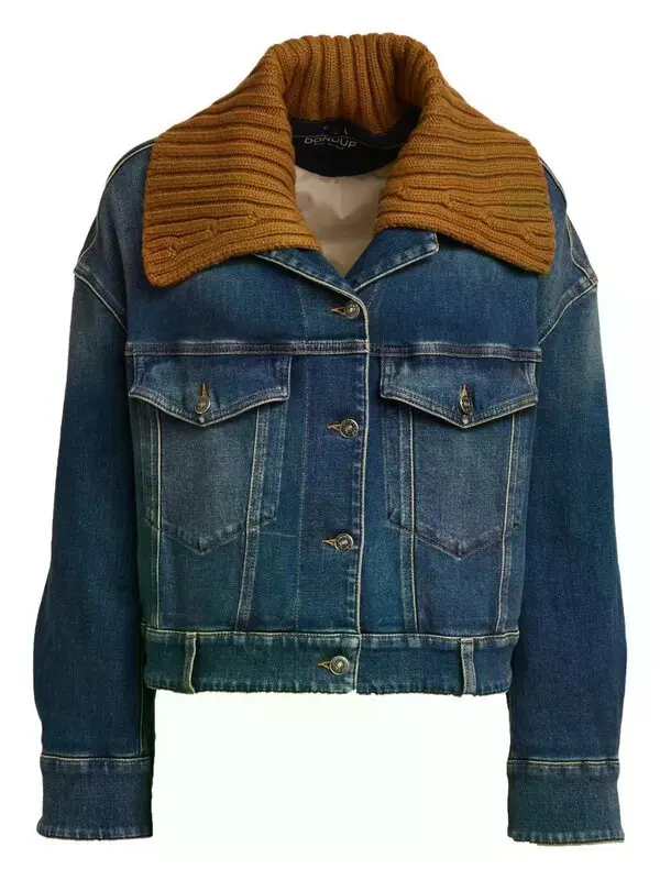 DONDUP Denim Jacket With Contrast Collar
