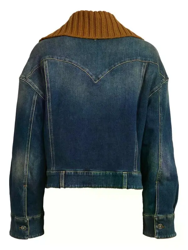 DONDUP Denim Jacket With Contrast Collar