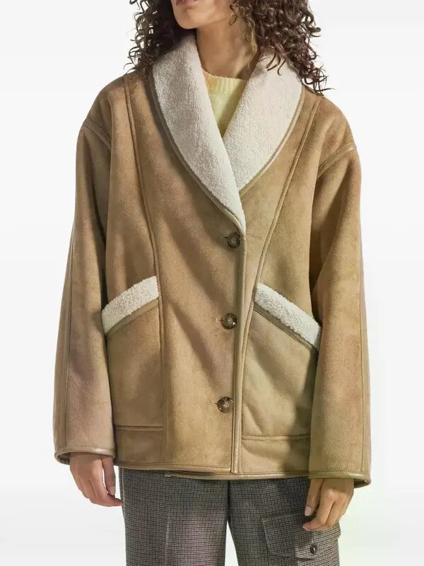 Seventy Faux Shearling Collar Jacket