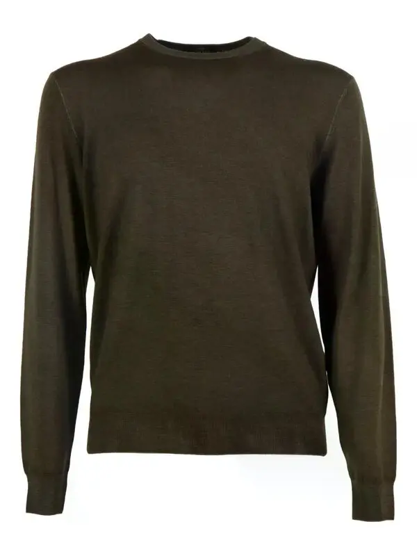 FILIPPO DE LAURENTIIS Long-sleeve Crew-neck Sweater - Green