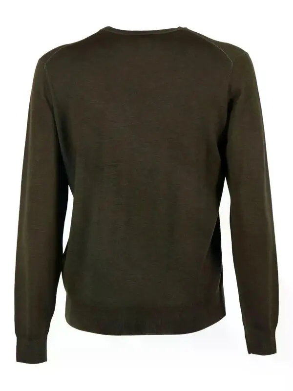 FILIPPO DE LAURENTIIS Long-sleeve Crew-neck Sweater - Green