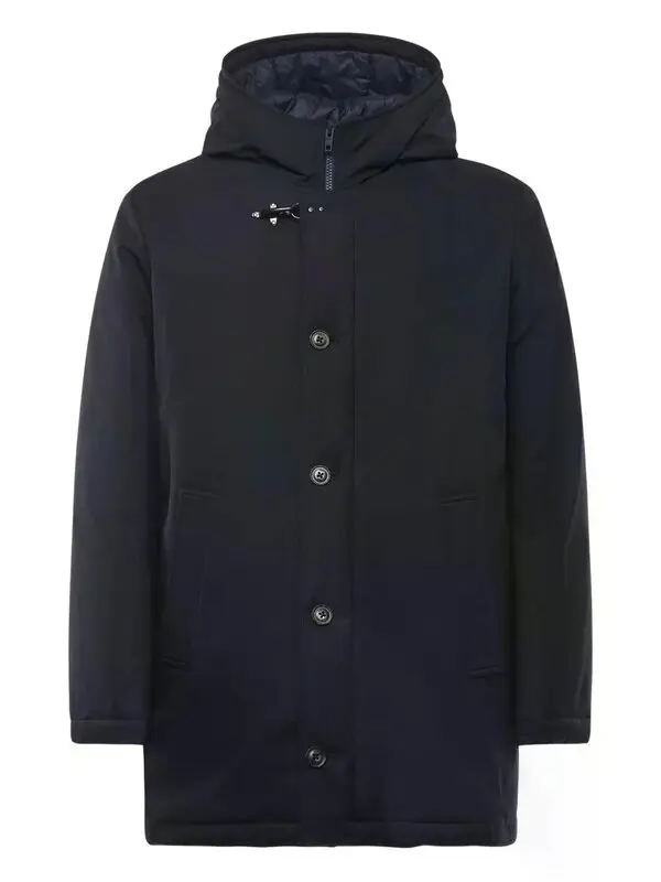 FAY Buttoned Hooded Jacket