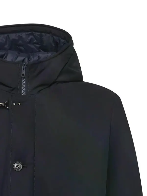 FAY Buttoned Hooded Jacket