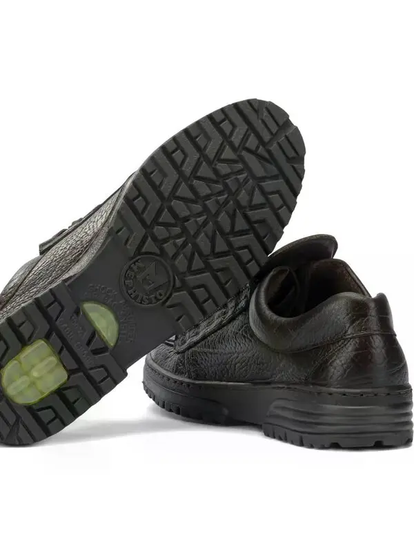 MUSTO Textured Lace-up Sneakers