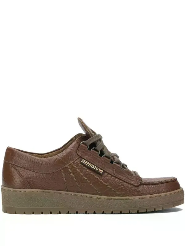 MUSTO Textured Lace-up Sneakers