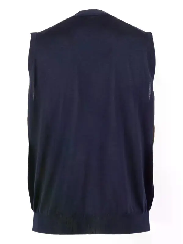 FILIPPO DE LAURENTIIS Buttoned Vest - Blue