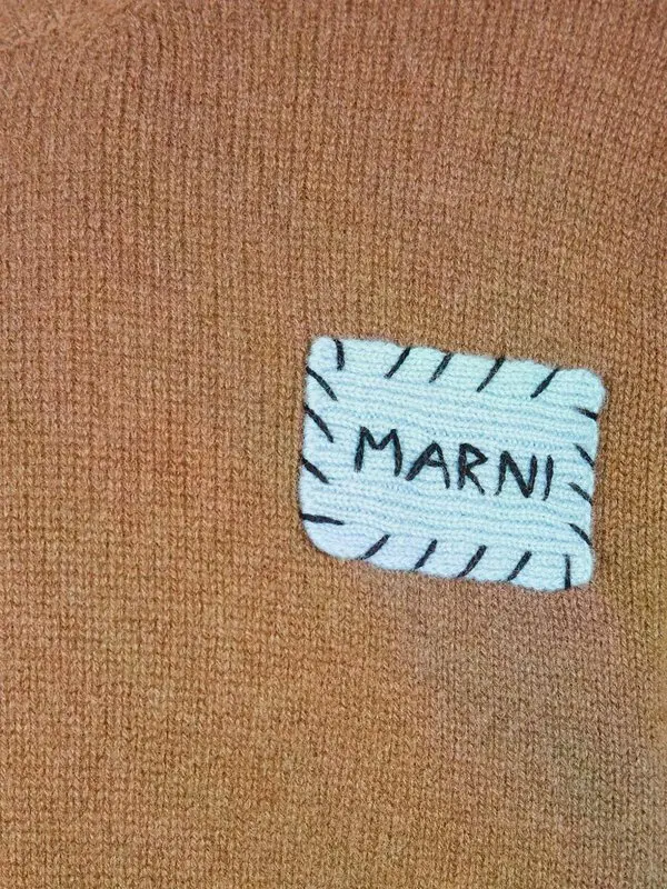 Marni Logo-patch Crew-neck Sweater