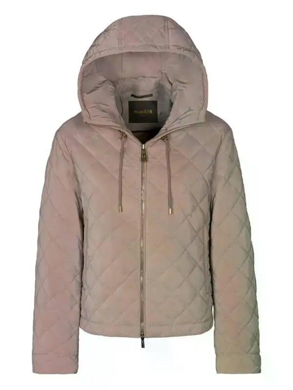 MOORER Hooded Quilted Jacket