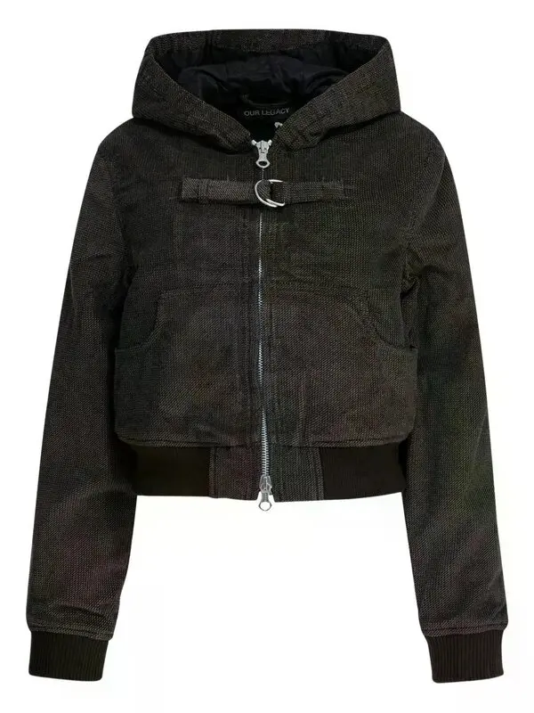 Our Legacy Buckle-detail Hooded Jacket - Brown