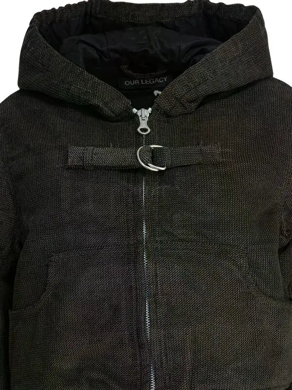 Our Legacy Buckle-detail Hooded Jacket - Brown