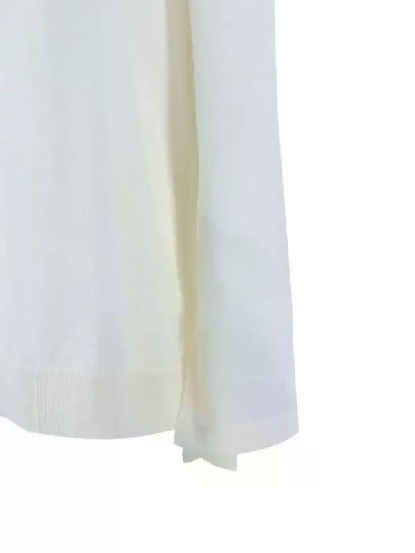 Alberta Ferretti Long-sleeve V-neck Sweater - White