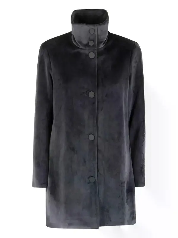 RRD Buttoned Funnel-neck Coat