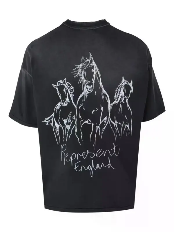 REPRESENT Horses Graphic T-shirt
