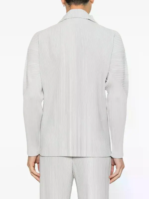 Issey Miyake Pleated Halterneck Top - Grey