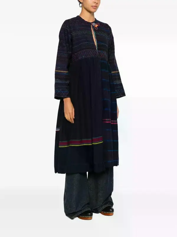 INJIRI Striped Pattern Coat