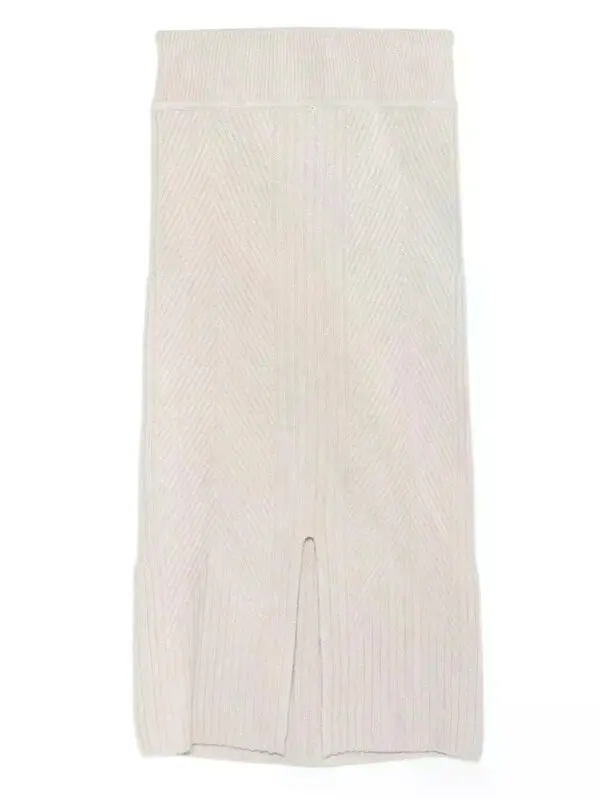 Lorena Antoniazzi Ribbed Knit Midi Skirt